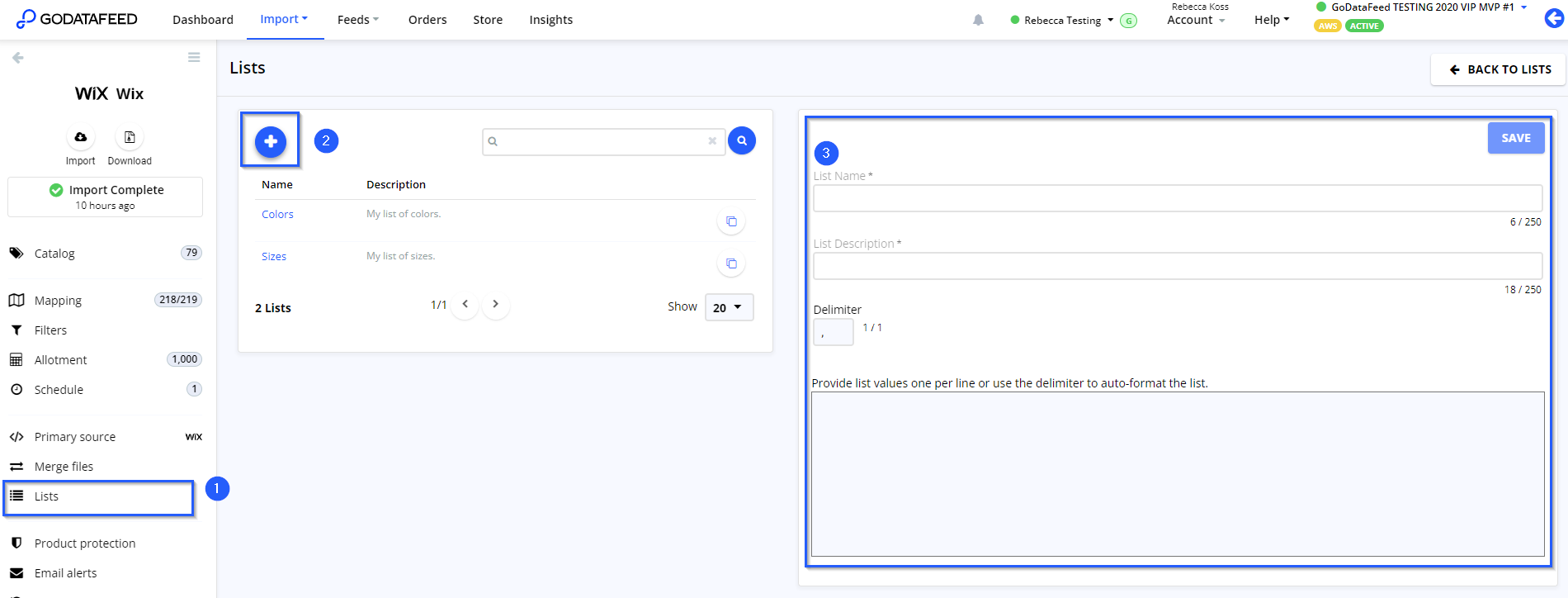 How to use Lists – GoDataFeed Help Center